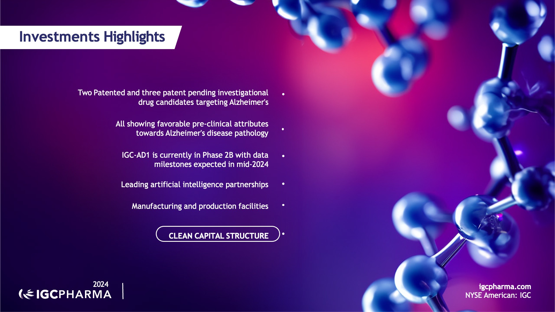 Deck - IGC Pharma, INC.